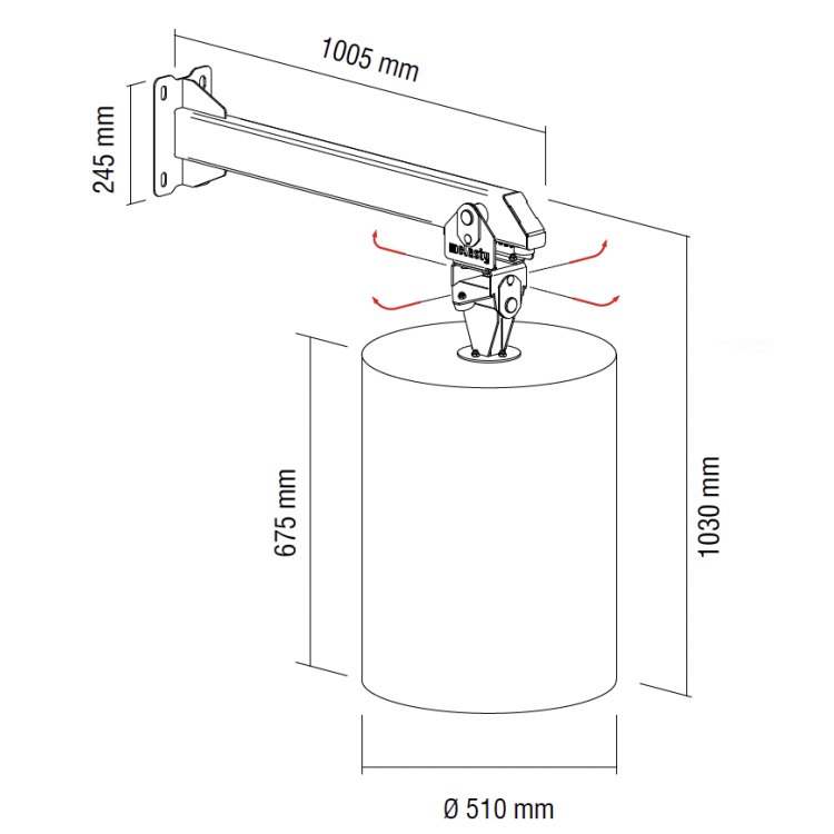 Drbadlo, mechanický rotační kartáč pro dobytek Melasty 3997 | AGROFORTEL.CZ