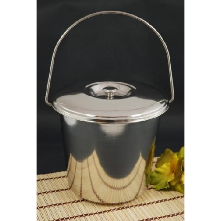 Nerezové vědro s víkem 5l | AGROFORTEL.CZ